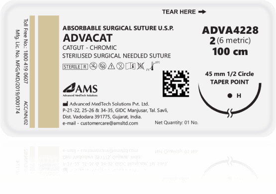 Advacat Gut Suture Chromic Plain - Catgut Absorbable Surgical Suture