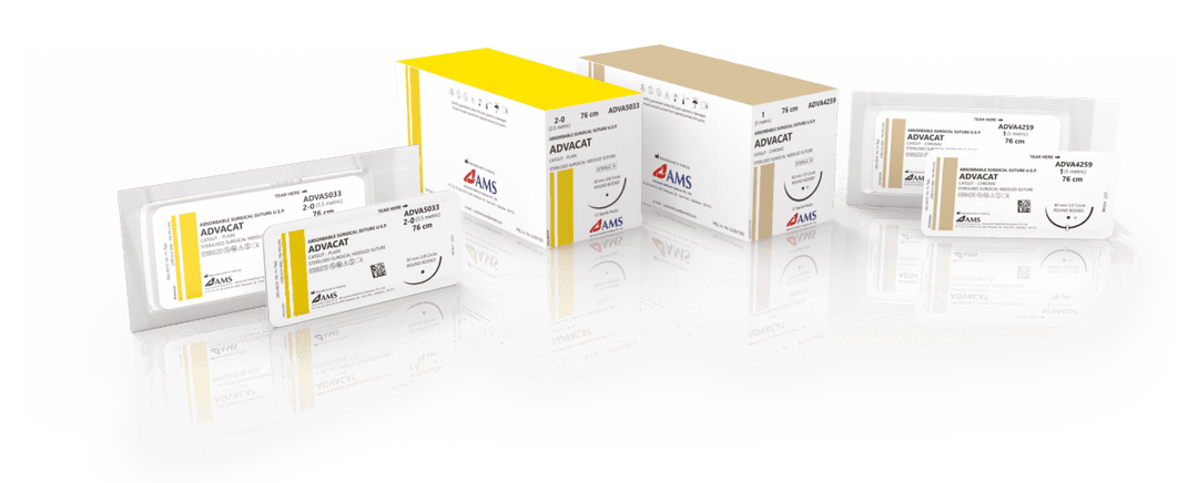 Advacat Gut Suture Chromic Plain - Catgut Absorbable Surgical Suture