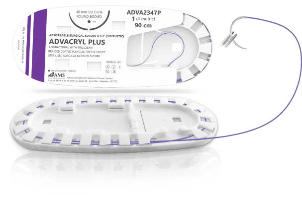Coated Advacryl Plus Antibacterial Polyglactin 910 Suture ...