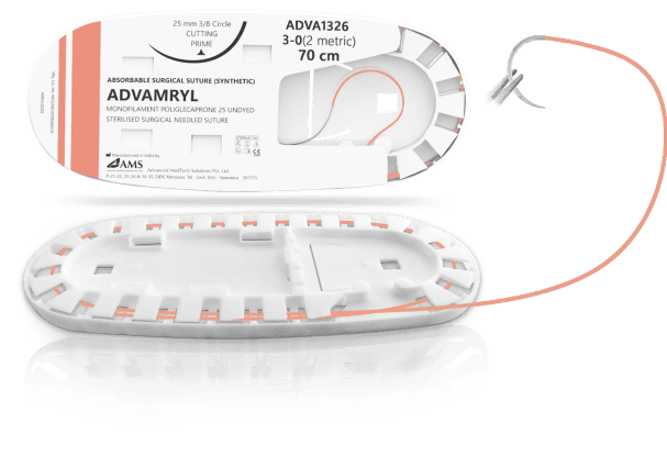 Advamryl Poliglecaprone 25 Suture – Monofilament Absorbable Suture